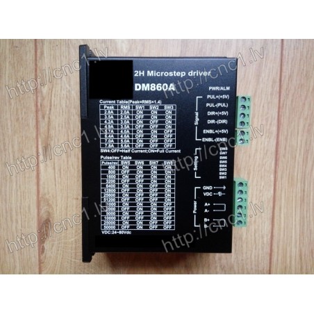 DM860 / DM860H / DQ860MA 2-phase Stepper motor driver 7.8A, 24-80V 256micsteps
