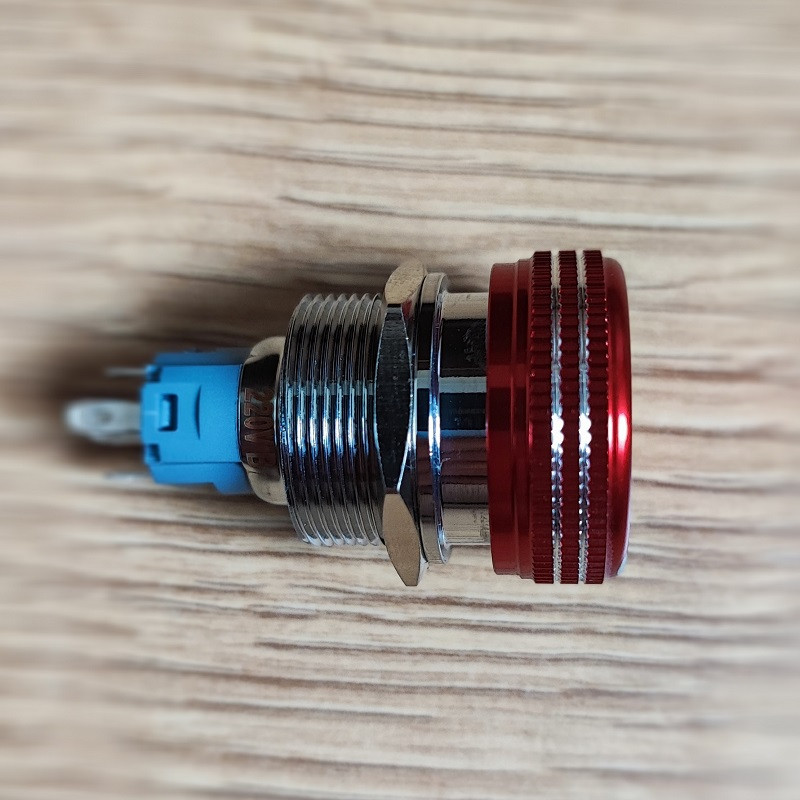 22mm metal emergency stop button switch stainless steel waterproof with ...