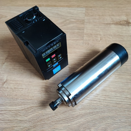 0.8KW Air Cooled Spindle Motor+1,5kW VFD Inverter 220V for CNC ...
