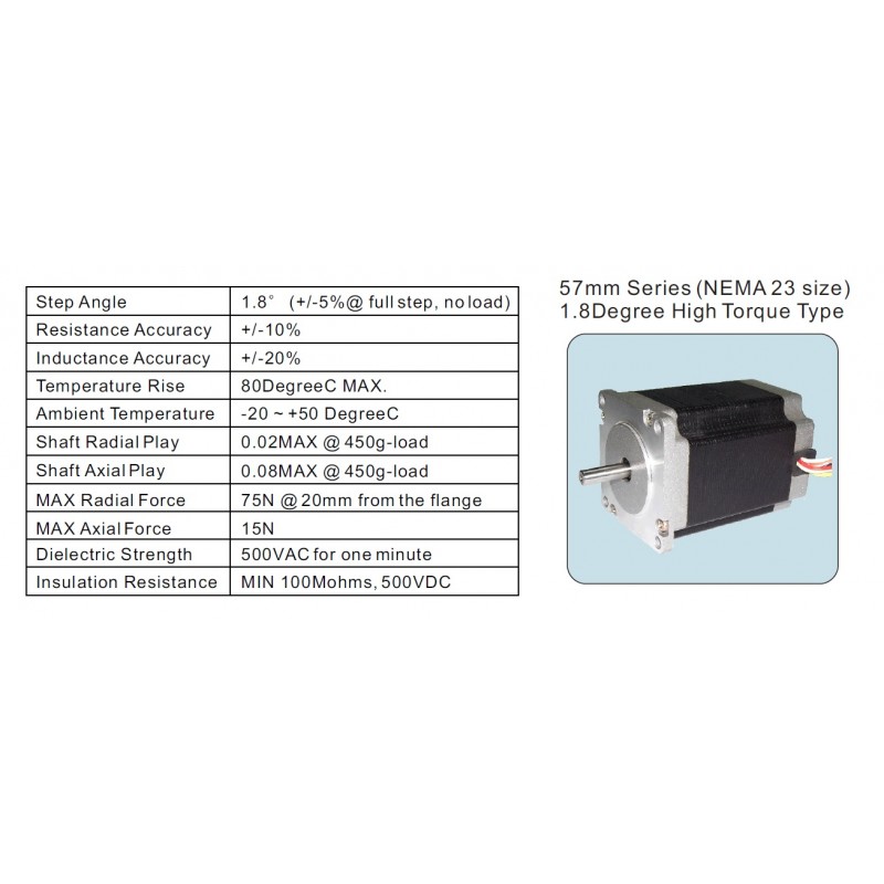Nema 23 stepper motor 23HS8430D8 with 1.90 N.m